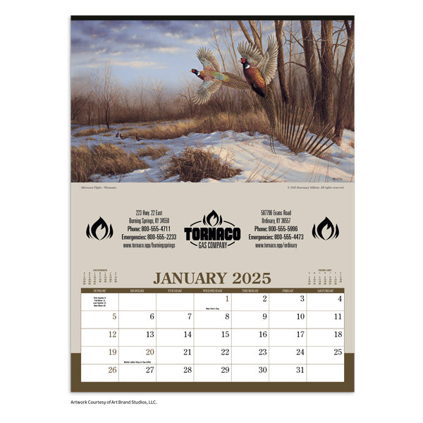Custom Wildlife Art - Calendar (Q954722) - Wall Calendars with Logo ...