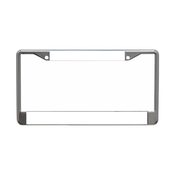 Custom Metal License Frame With Acrylic Insert 6.25 x12.25 - White ...