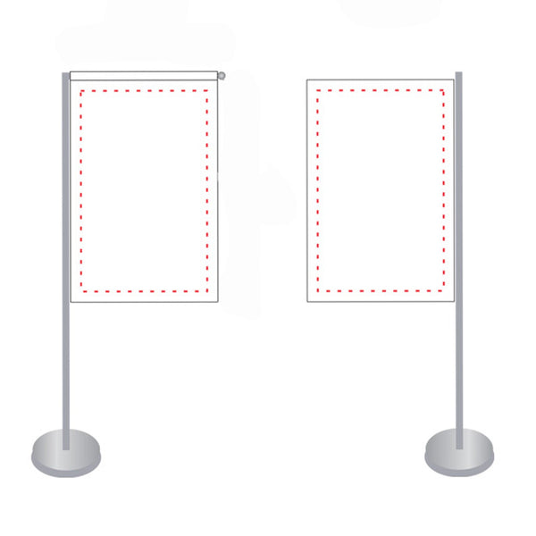 Custom DisplaySplash Tabletop Vertical Flag - Double Sided (Q171722 ...