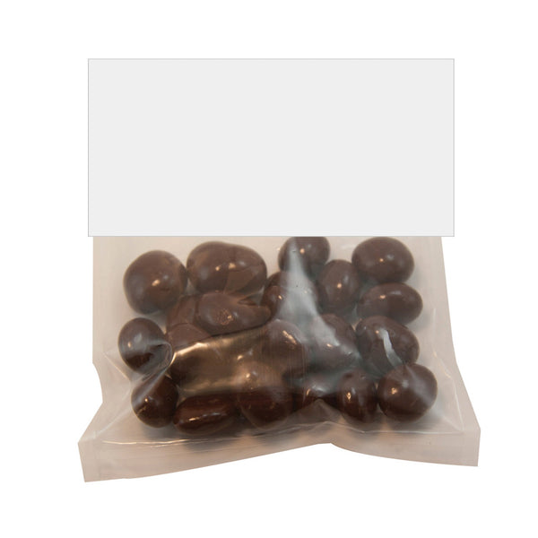 Custom Candy Bag With Header Card Chocolate Covered Raisins (L ...