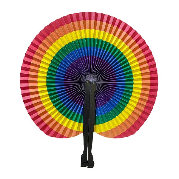Custom Rainbow Paper Fan (Q313122) - Fans with Logo | Quality Imprint ...