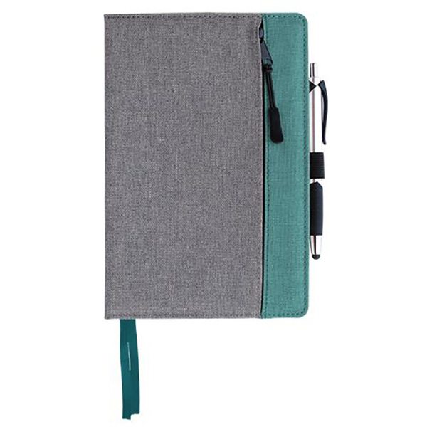 Custom Good Value Front Zip Pocket Journal (Q334022) - Journals with ...