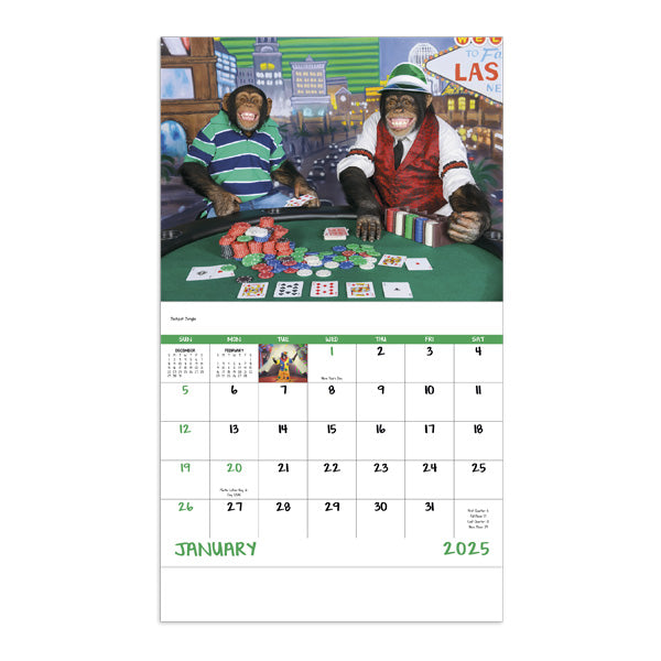 Custom Monkey Mischief - Stapled Calendar (Q344722) - Wall Calendars ...