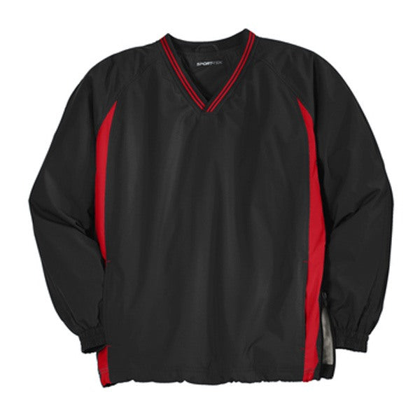 Custom Sport-Tek® Tipped V-Neck Raglan Wind Shirt (Q397922) - Wind ...