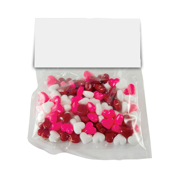 Custom Candy Bag With Header Card Hearts (Large) (Q401122) - Candies ...