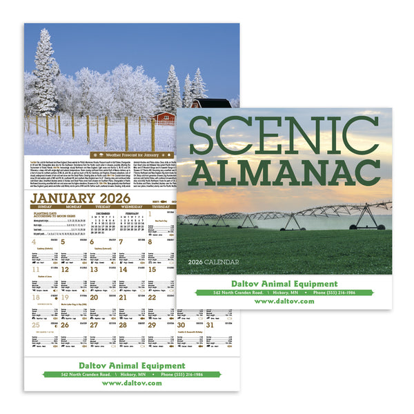 Custom Scenic Almanac Calendar (Q404722) - Wall Calendars with Logo ...