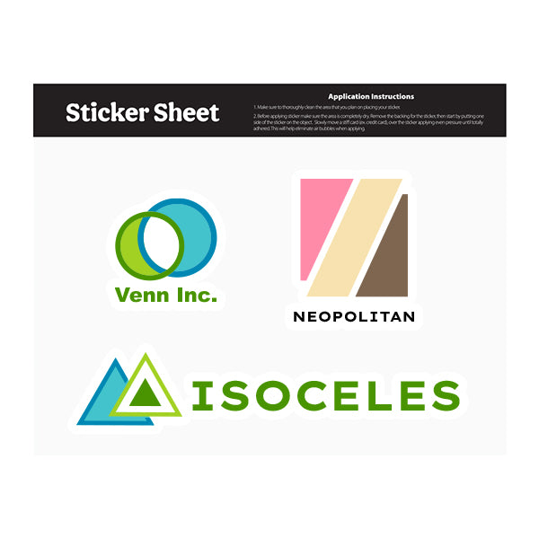 Custom 5.5 x 7 Inch Sticker Sheet Custom Shapes (Q511022) - Stickers ...