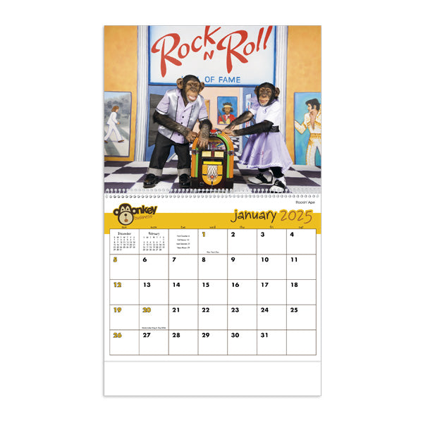 Custom Monkey Business Calendar (Q554722) - Wall Calendars with Logo ...