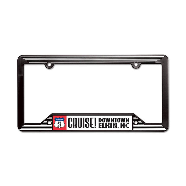 Custom Molded License Plate Frame - Black - 6.25 x 12.25 Inch (Q632432 ...