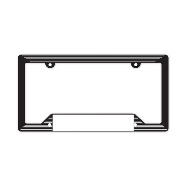 Custom Molded License Plate Frame - Black - 6.25 x 12.25 Inch (Q632432 ...