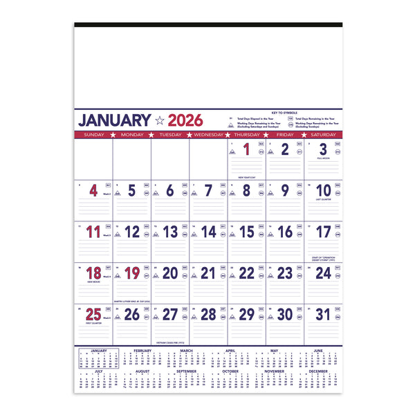 Custom Patriotic Contractor Memo 13-Sheet Calendar (Q704722) - Wall ...