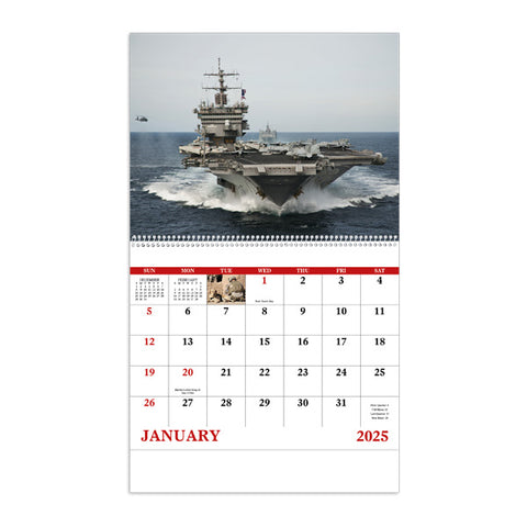 Custom American Armed Forces - Spiral Calendar (Q864722) - Wall ...
