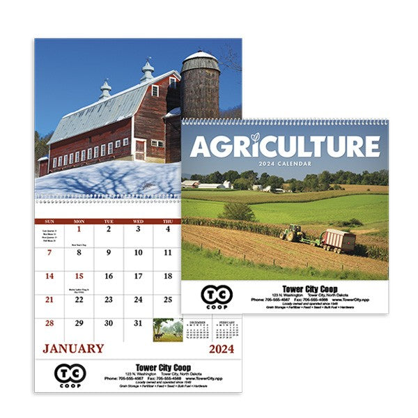 Custom Agriculture - Spiral (Q869811) - Calendars with Logo | Quality ...
