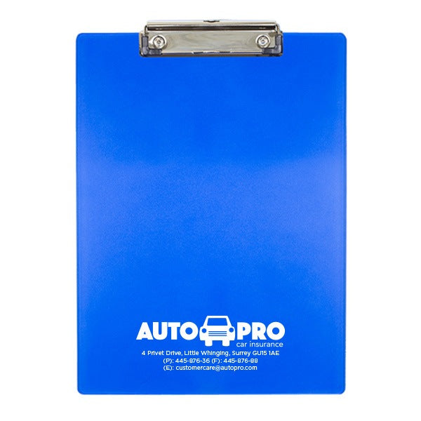 Custom Letter Size Clipboard with Metal Clip (Q103465) - Clipboards ...