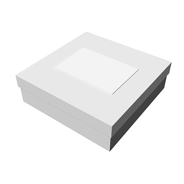 Custom 10" x 10" x 3" White Deluxe Gift Box (Q111422) - Boxes with Logo ...