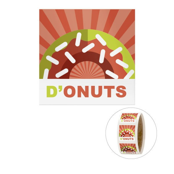 Custom 1" x 1" Square Roll Sticker Labels (Q123522) - Labels with Logo ...