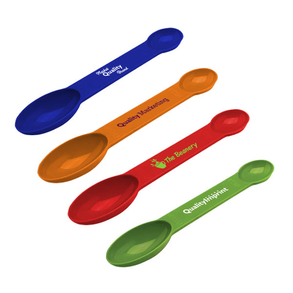 Custom 2-in-1 Plastic Measuring Spoons (Q180411) - Spoons with Logo ...