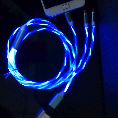 Custom Calumet 4ft 3in1 LED Flowing Charging Cables (Q197422 ...