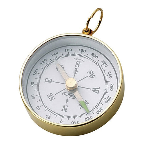 Cedar Creek® Open-Faced Brass Colored Compass - Navigational Compasses ...