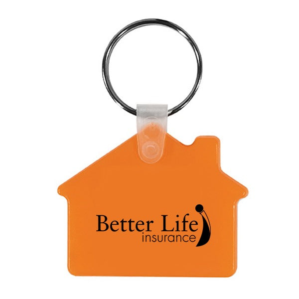Custom House Key Fob (Q257611) - Key Chains with Logo | Quality Imprint ...