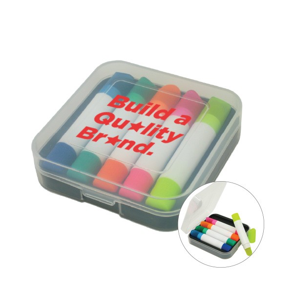 Custom 5 Color Highlighter Set (Q267911) - Highlighters with Logo ...