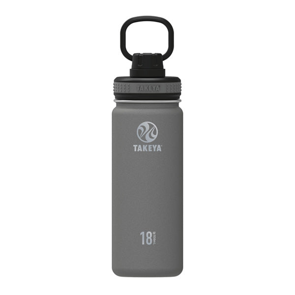 Custom 18 Oz. Takeya Water Bottle - Graphite (Q311622) - Rush Water ...