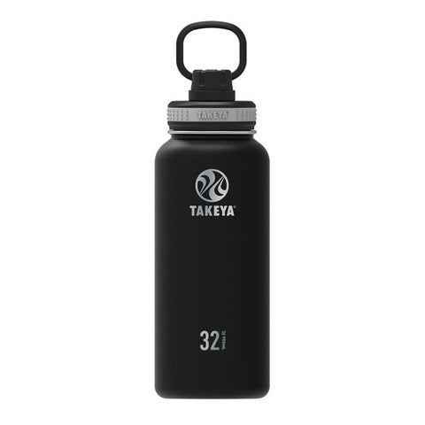 Custom 32 Oz. Takeya Water Bottle - Black (Q321622) - Steel Bottles ...
