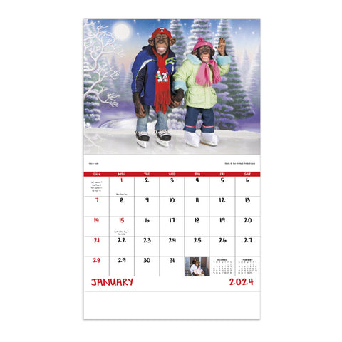 Custom Monkey Mischief - Stapled Calendar (Q344722) - Wall Calendars ...