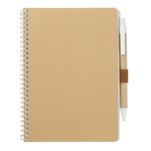 Custom 5” x 7” FSC® Mix Spiral Notebook with Pen (Q353422) - Notebooks ...