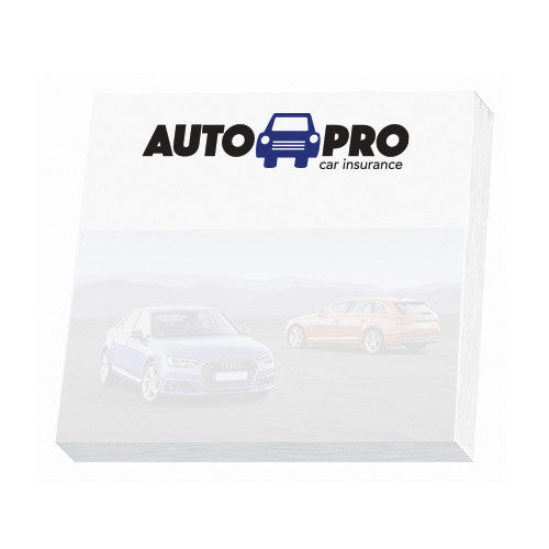 Custom 4"W X 4"H Adhesive Notepads 25 Sheet Pad (Q395311) - Rush Sticky ...