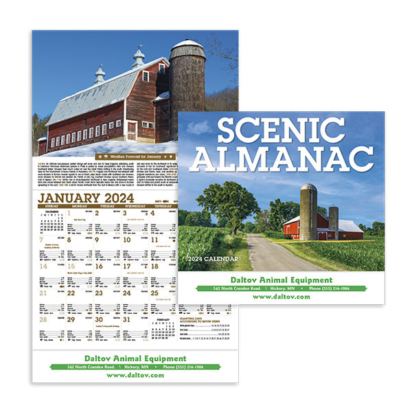 Scenic Almanac Calendar - Calendars with Logo - Q404722 QI