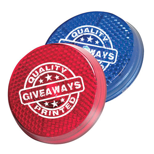 Custom Round Blinking Light With Back Clip (Q406265) - Safety Lights ...