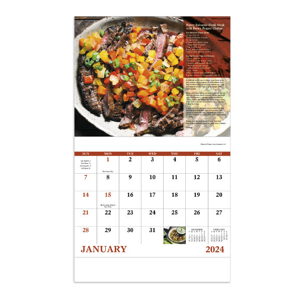 Custom Delicious Dining - Stapled Calendar (Q415722) - Wall Calendars ...