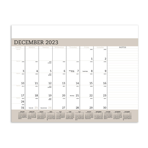 Custom Vinyl Desk Pad Calendar (Q424722) - Desk Calendars with Logo ...