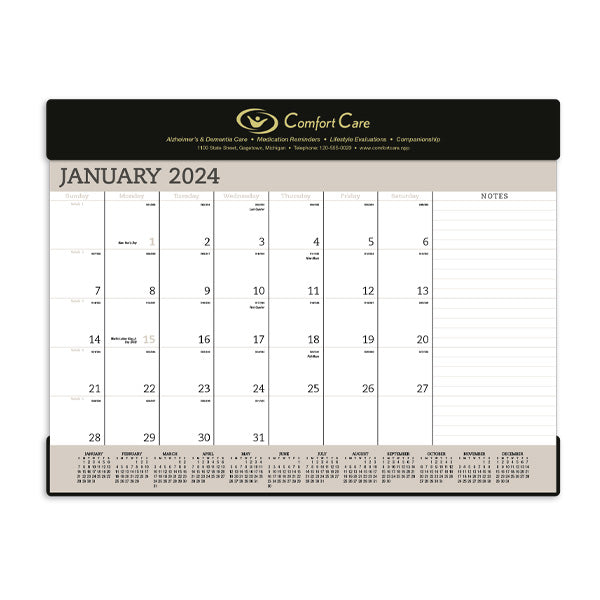 Custom Vinyl Desk Pad Calendar (Q424722) - Desk Calendars with Logo ...