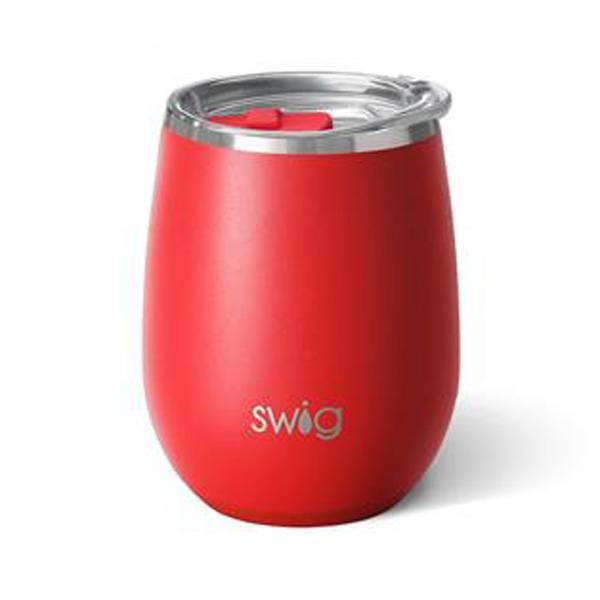 Custom 14 Oz. Swig Matte Stemless Wine Cup - Matte Red (Q460522 ...