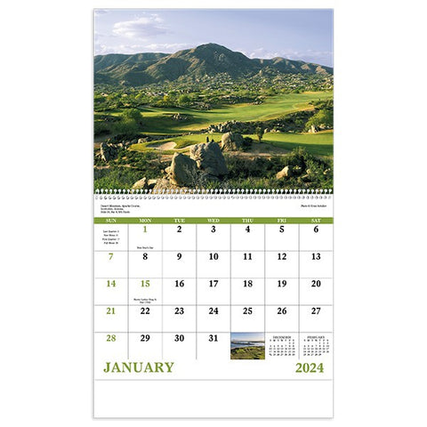 Fairways & Greens - Spiral Calendar - Calendars with Logo - Q485722 QI