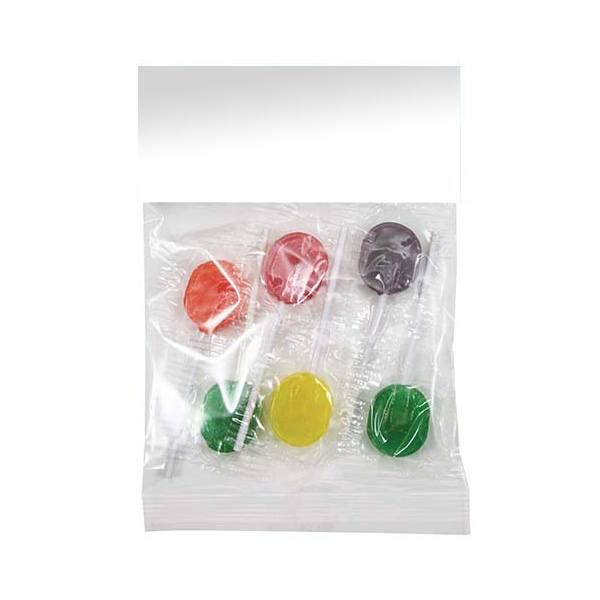 Custom 6 Piece Header Bag Lollipops (Q488711) - Lollipops with Logo ...