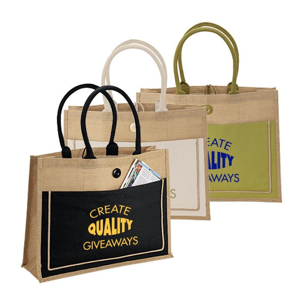 Custom Natural Jute Tote (Q552311) - Cotton Tote Bags with Logo ...