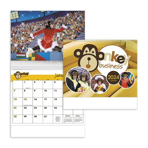 Monkey Business Calendar - Calendars with Logo - Q554722 QI