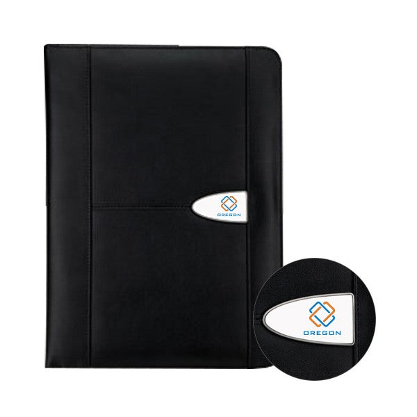 Custom Leather Padfolio with Sovrano Writing Pad (Q592311) - Padfolios ...