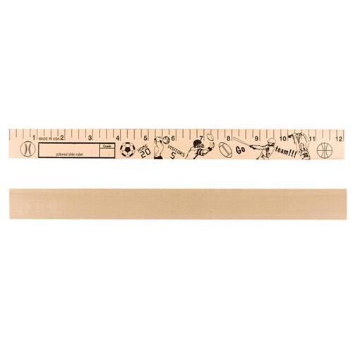 Custom Sports "U" Color Rulers with Natural Wood Finish (Q608411 ...
