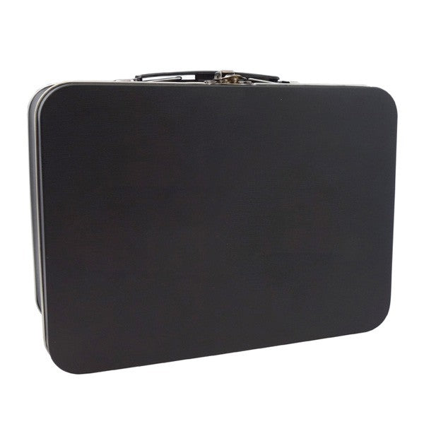 Matte Black Retro Lunch Boxes - Lunch Bags with Logo - Q669911 QI
