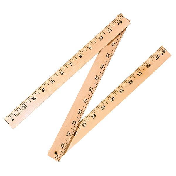 Custom Folding Yardsticks - Natural Finish (Q674611) - Measuring Sticks ...