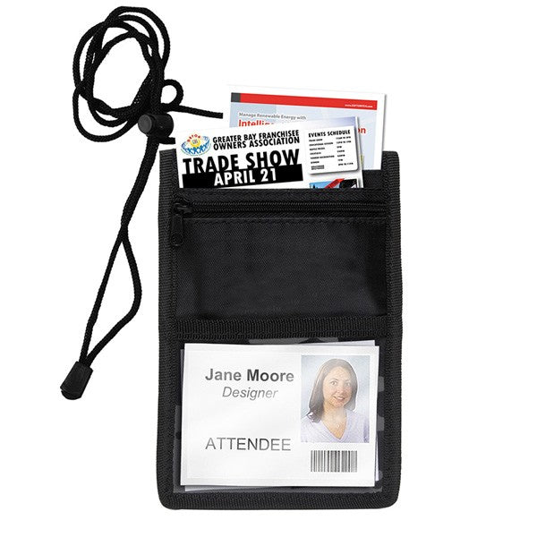 Custom 8 Function Tradeshow Neck Wallets (Q679611) - Wallets with Logo ...