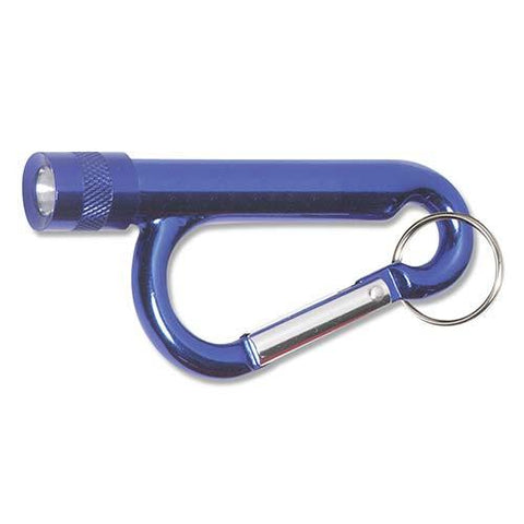 Custom Metal Carabiner Flashlights Combo with Split Ring Attachments (Q683411) - Carabiners with ...