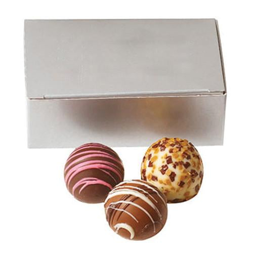 Custom 2 Truffles in Truffle Gift Box (Q691411) - Chocolates with Logo ...