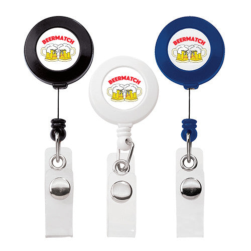 Custom Retractable Badge Holder with Slide Clip (Q696311) - Badge Reels ...