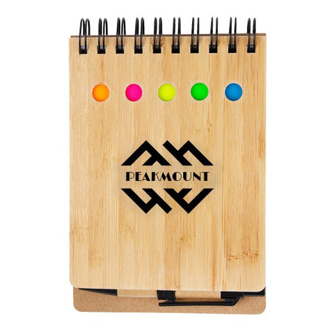 Custom Ridgecrest 3 in 1 Bamboo Jotter With Pen Q701722 Jotters with Logo Quality Imprint Promotional Products