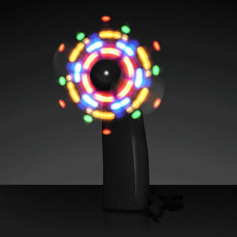 Custom Light Up Promotional Mini Fans With Black Handles (Q739011 ...